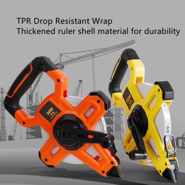 Quality High Strength ABS Housing 50M Engineering Tape Measure With Mechanical Handle for sale