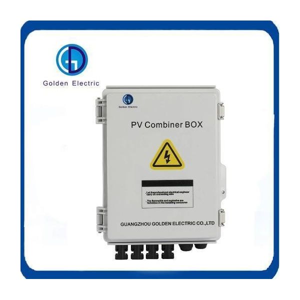 Quality Flame Resistance 4 String Solar Combiner Box PV Array Plastic DC 1000V for sale