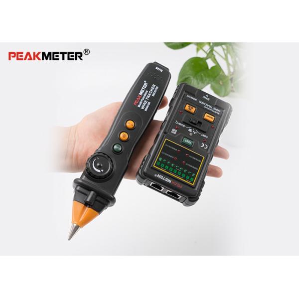 Quality Black Electrical Cable Tracker , Network Wire Coax Cable Continuity Tester for sale