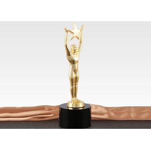 Quality 260mm Height Custom Metal Trophies , Sports Competition Custom Trophy Awards for sale