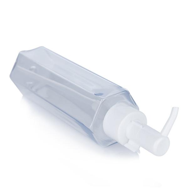 Quality 160ml Hexagonal Oil Cosmetic Bottle Clear Plastic Makeup Remover Bottle for sale