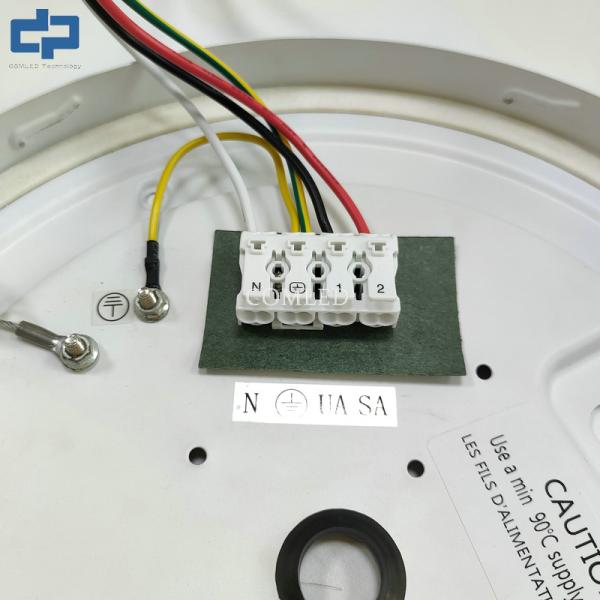 Quality Waterproof rating IP65 Oyster LED Ceiling Light with emergency battery for sale
