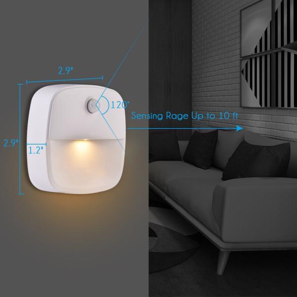 Quality 0.4W 3 Pack 40cm Dark Sensing Night Light 3200k Night Light For Bathroom for sale