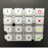 Quality Transparent Silicone Rubber Keyboard Keys Laser Etching Printing for sale