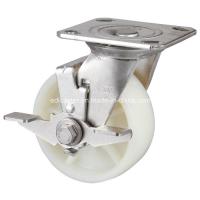 Quality Stainless 5" 260kg Plate Brake Tpa Caster S7125-25 for Heavy Load Transporting for sale