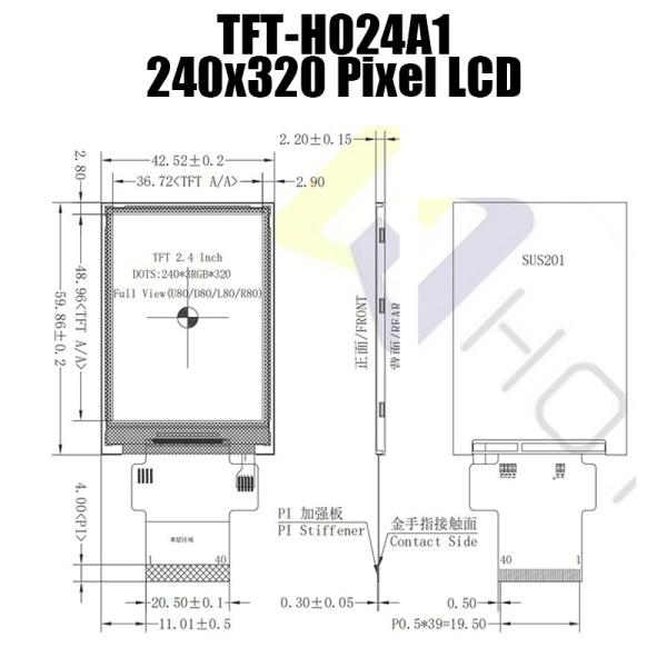Quality 2.4-inch IPS TFT LCD Display For Arduino Raspberry Pi for sale