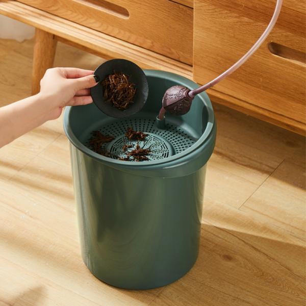 Quality Indoor Office Drawing Room Round Waste Segregation Plastic Dustbin for sale