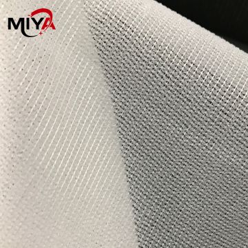 Quality Polyester Knitted Woven Fusing Interlining Shrink Resistant For Clothing for sale