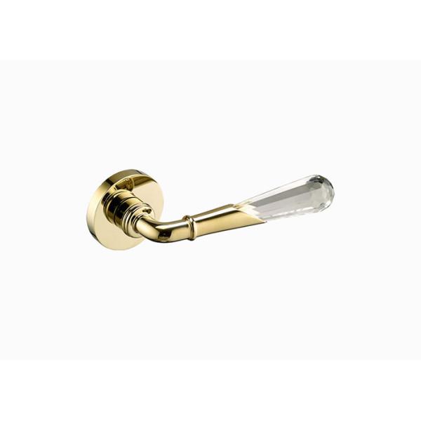 Quality Interior Crystal Classic Door Handles 145mm 62mm For Home Hardware for sale
