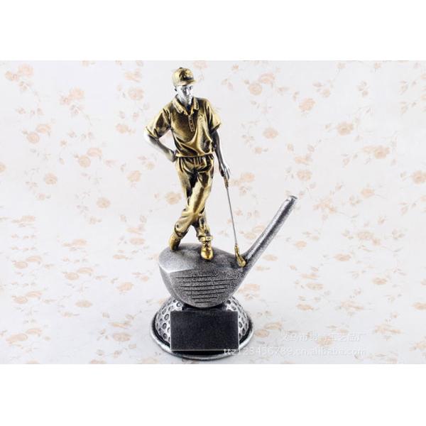 Quality British Open Championship Golf Ball Trophy With Metal Golf Figurines for sale