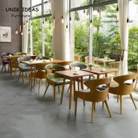 Quality Fast Food Table Chair Set Furniture Restaurant Furniture Booths Cafe Table Chair for sale