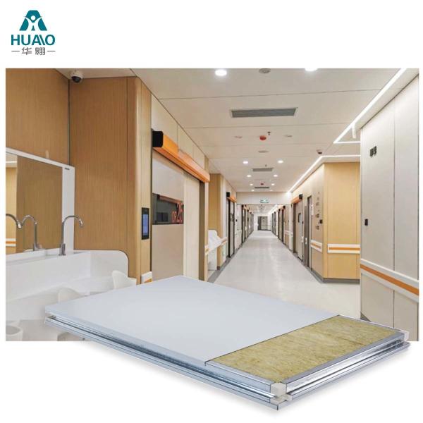 Quality Handmade Cleanroom Rock Wool Sandwich Panel Sound Insulation Fireproof for sale