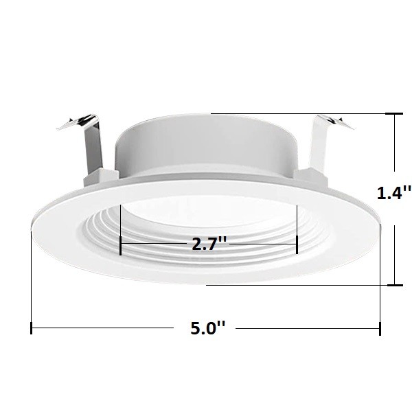Quality Flicker Free LED Ceiling Flush Recessed Ceiling Lights 3000k 650lm For Bedroom for sale