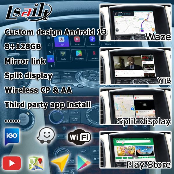Quality Infiniti QX50 / EX EX35 EX37 Car android 13 System interface box With carplay for sale