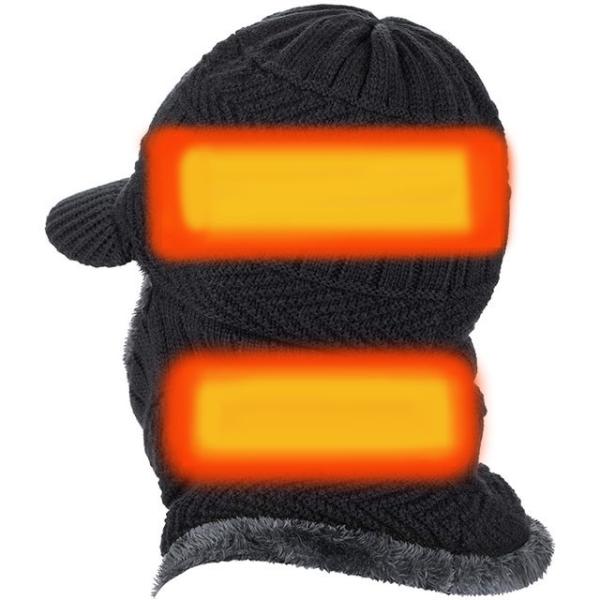 Quality Multifunction Electric Heated Hat , SHEERFOND Rechargeable Electric Beanie Hat for sale