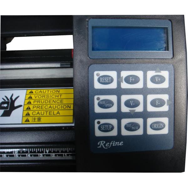 Quality 630mm Black Sign Cutter Plotter Aluminum Roller Sticker Cutting Machine With for sale