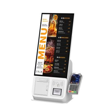 Quality 21.5 Inch Self Ordering Machine With Thermal Printer And QR Scanner Credit Card for sale