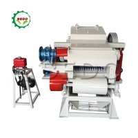 Quality 380V Industrial Self Feeding Drum Wood Chipper Machine 2300x1240x1420mm Heavy for sale