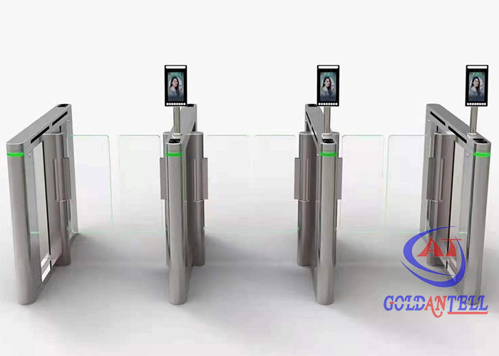 Quality SUS304 Pedestrian Access Control Turnstile Gate With Face Recognition Terminal for sale