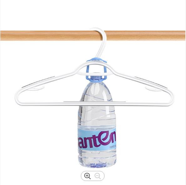 Quality 42cm Non Slip Clothes Hangers , Striped Plastic Hotel Hangers for sale