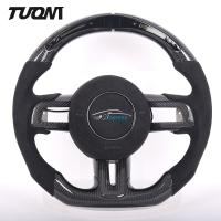 China Carbon Fiber F150 Custom Steering Wheel LED Display Black Stitch factory