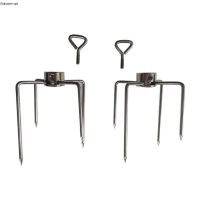 Quality Stainless Steel BBQ Grill Rotisserie Spit Rod Meat Fork for and Advantageous for sale