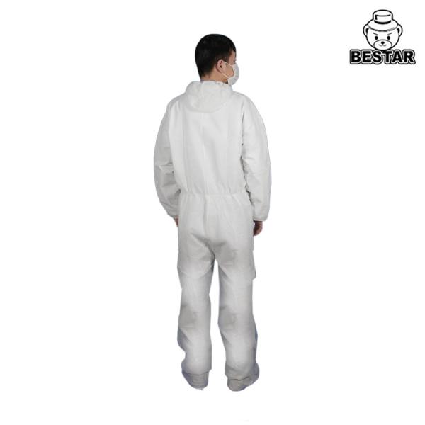 Quality Disposable Polypropylene SPP Breathable Disposable Protective Coverall for for sale