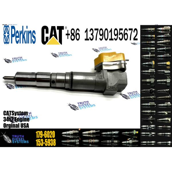 Quality Common rail diesel fuel injector 179-6020  222-5966 173-9268 198-7912 232-1168 156-3895 204-2467 232-1167 for sale
