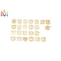Quality Baroque Style A-Z Alphabet Hollow SS DIY Metal Charms for sale