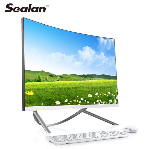 Quality 480g SSD 2.4GHz Curved Desktop Computer Flat Screen for sale