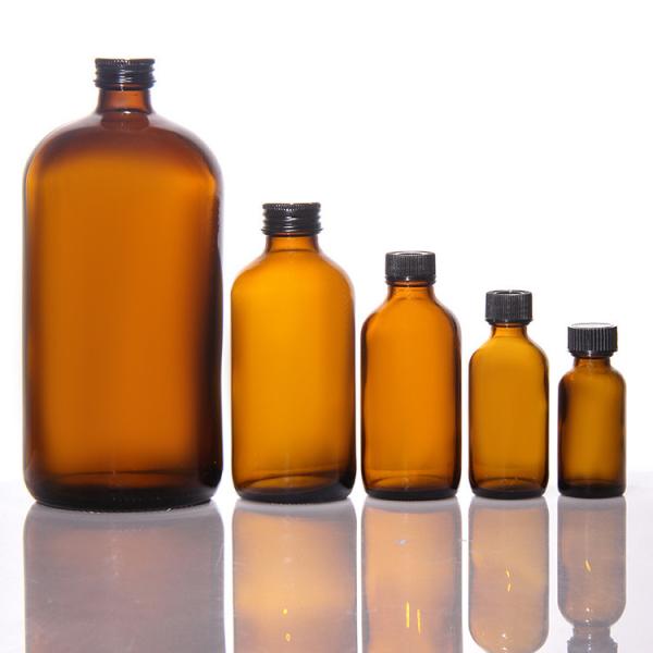 Quality 60ml Mini Lotion Bottles Bulk 4oz Boston Round Glass Diffuser for sale