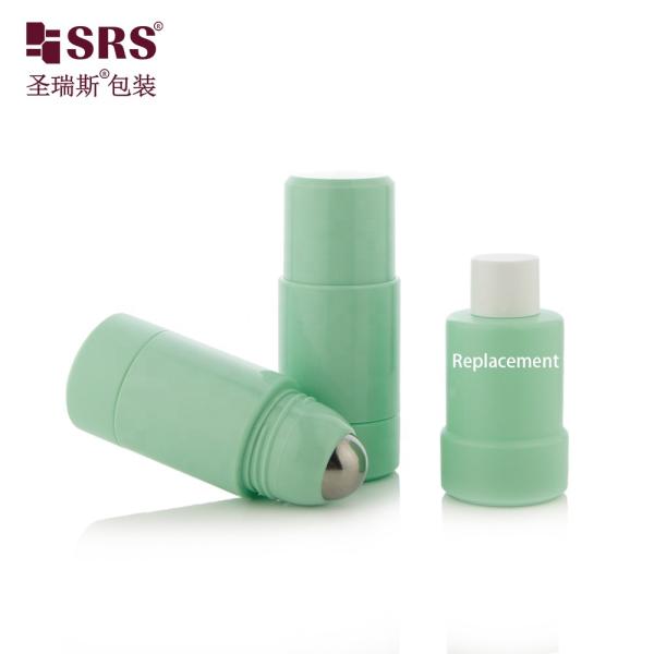Quality Refillable PP PCR Roll On Bottle 50ml 75ml for Cosmetic Deodorant for sale