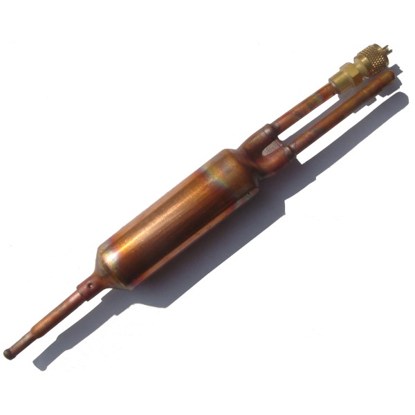 Quality Refrigeration Parts Welding Copper Filter Drier with High-Efficiency Filtration Acid Neutralization and Secure Welding Design for sale