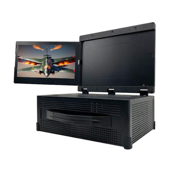 Quality Portable IPC Industrial PC Rugged Desktop Computer Reinforced 17.3 Inch Triple for sale