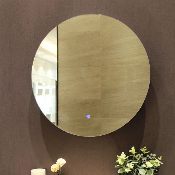 Quality High Output LED Custom Bathroom Mirrors Round LED Backlit Mirror With Defogger for sale