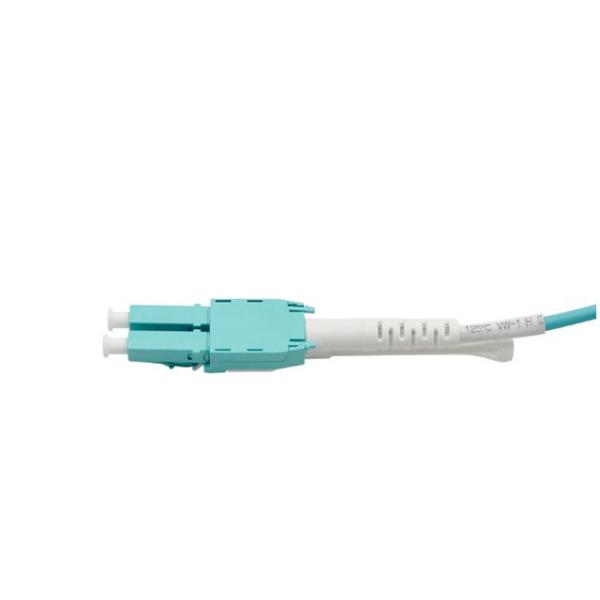 Quality Pulling Uniboot Aqua LC Connector Fiber Optic Jumper Cable 3 Meter 50/125 2.0mm for sale