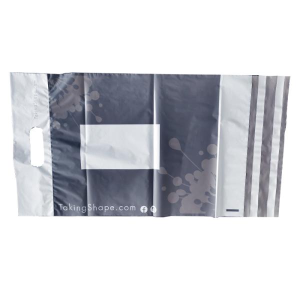 Quality Lightweight 5mil Flexible Mailing Envelopes Die Cut Handle Bags for sale