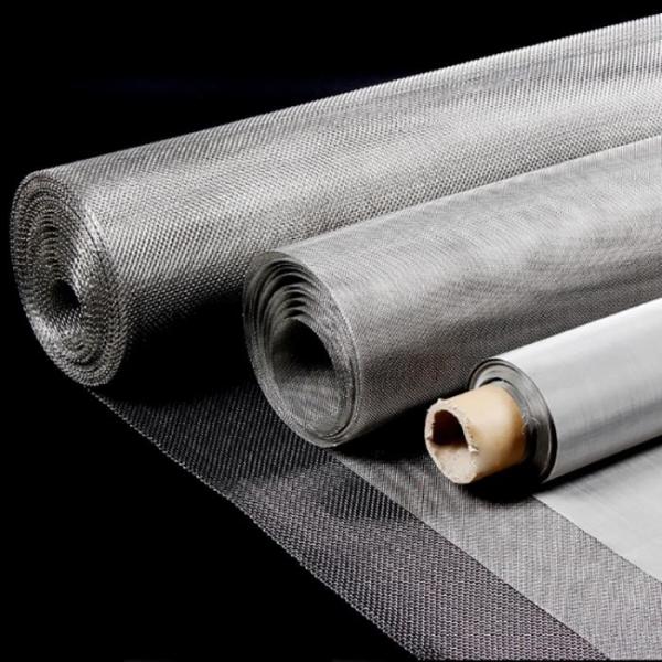 Quality 316 316L Stainless Steel Woven Wire Mesh Screen with 0.154mm Square Hole and Untreatment Surface for sale