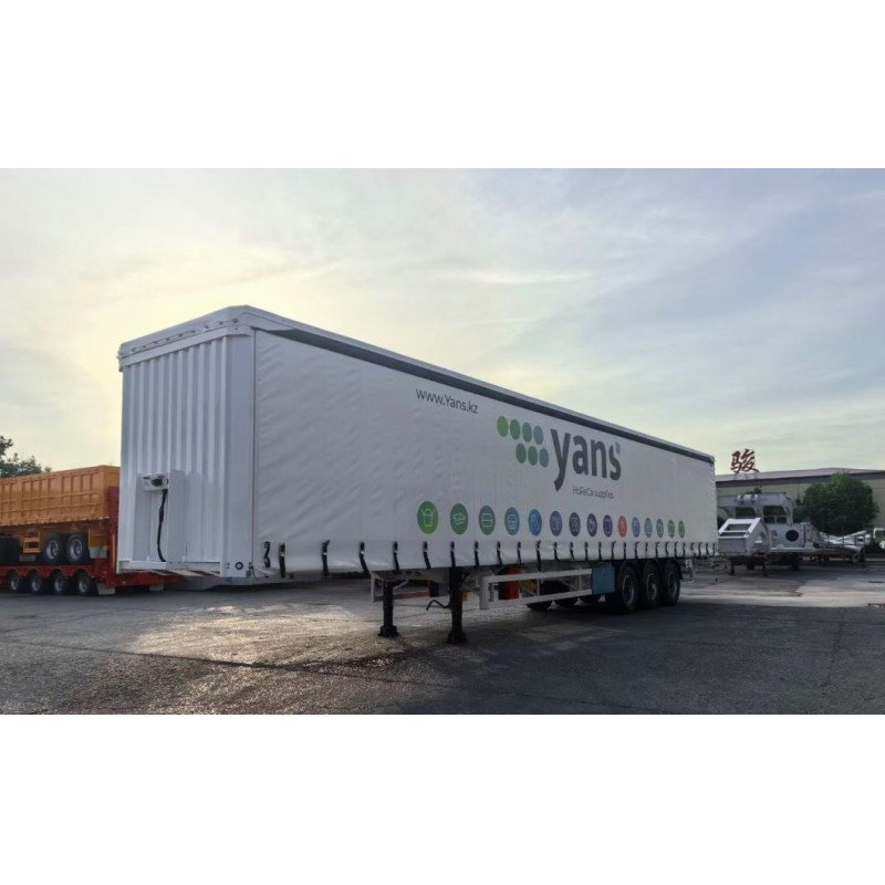 Robust Side Curtain Semi-Trailer Flatbed Trailer for Heavy and Oversized Loads