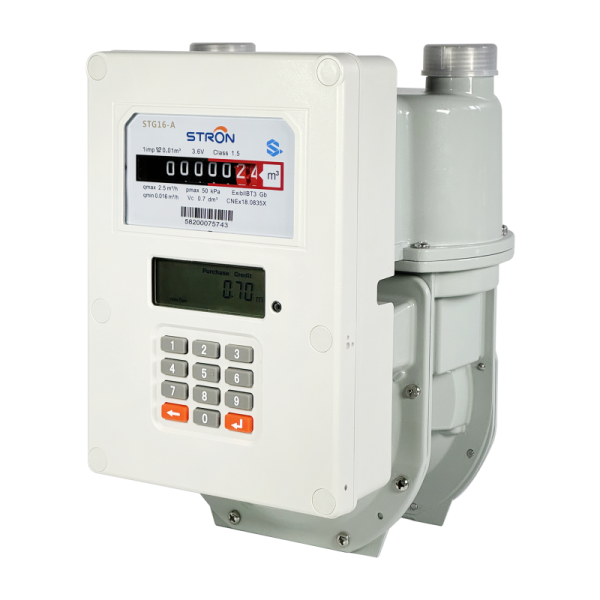 Quality Smart Digital Gas Meters  STS Prepaid LORAWAN G1.6/G2.5/G4.0 Vertical Gas Meter with Lora for sale