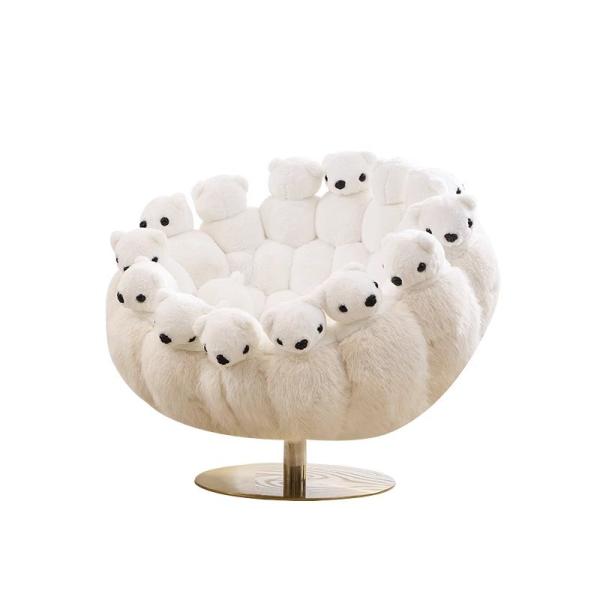 Quality Creative Designer Single Leisure Chair Personality Art Doll Animal Doll Fabric Lazy Sofa Chair for sale