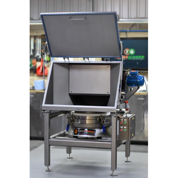 Quality Ergonomic Inclined Sack Tipping Station For 25kg Single Batch Processing for sale