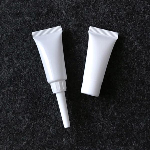 Quality White Soft Recyclable PE Empty Cream Cosmetic Squeeze Tubes 3ml for sale