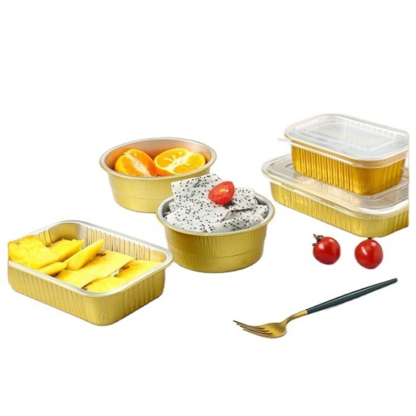Quality Customized Shape Foil Box Aluminum Foil Container for Cakes in Kitchen Restaurant Bakery for sale