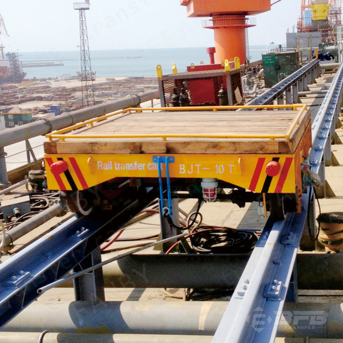 ship parts handling motorised transfer trolley