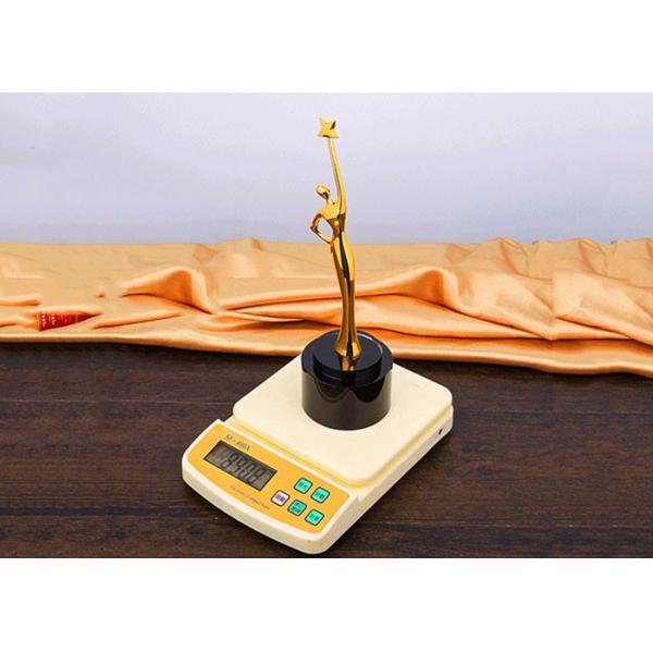 Quality Black Crystal Base Metal Trophy Cup Custom Designed With Nice Gift Box for sale