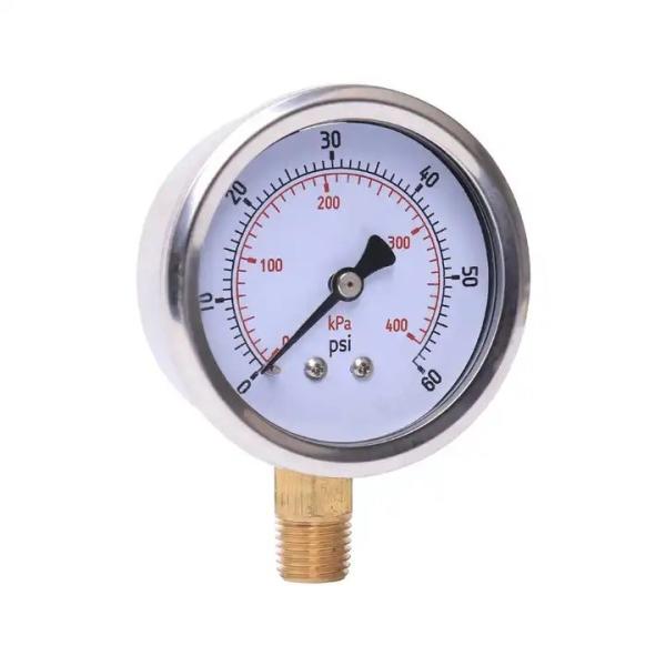 Quality Swimming Pool Differential Pressure Gauge Y60 Series M14*1.5 Connection for sale