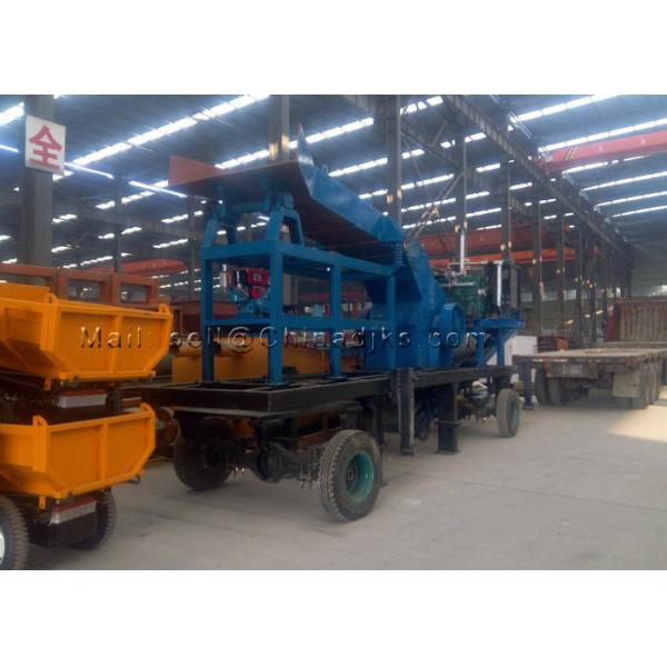Quality Mobile Crushing Station 100TPH 55HP Diesel Hammer Crusher With Feeder for sale