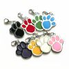 Quality Paw Shape 25mm Dog Identification Tag Pendant Noiseless Dog Tags for sale