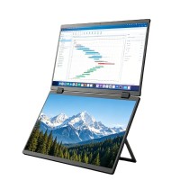 Quality Source Factory Wholesale 15.6 Inch Folding Dual Screen Portable Monitor ultra for sale